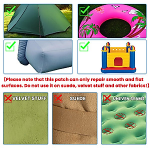 Urdar Brunnr Inflatable Patch Repair Kit Waterproof, Multipurpose Repair Patch for Air Mattress, Bounce House, Pool, Tent, Swimming Ring, Heavy Duty TPU Repair Patch 12Pcs