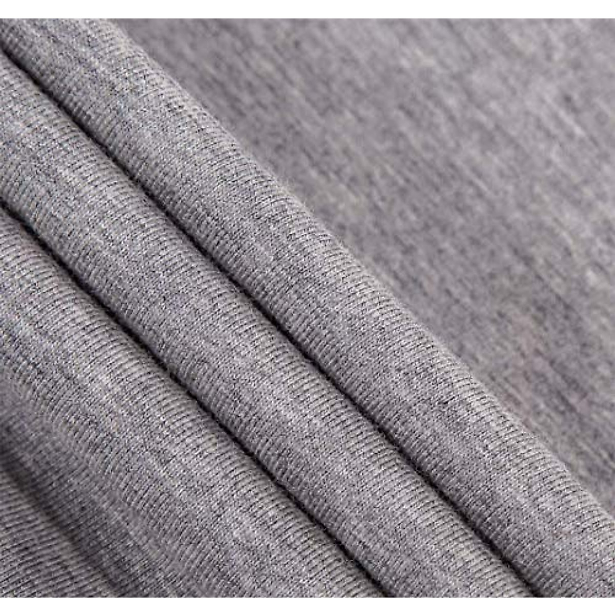 AngQi U Shaped Pregnancy Pillow Cover Case - Fit 55'' U Shape Pillows - Total Body Maternity Pillow Replacement Cover - Jersey Knit Cotton - Grey