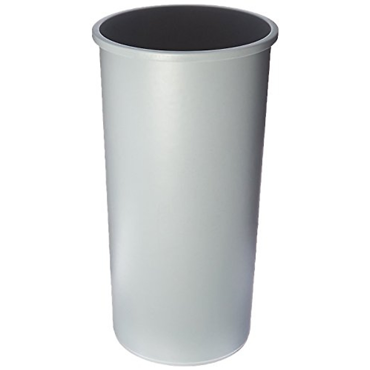 RUBBERMAID COMMERCIAL PRODUCTS Untouchable Round Trash Can, Gray, 22 Gallons-RCP354600GY
