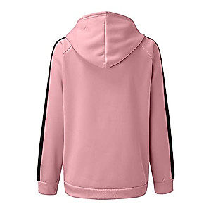Flannel Hoodie Zip Up Party Sweatshirt for Sweatshirt Zip Up Polar Fleece Hoodies for Women Pink