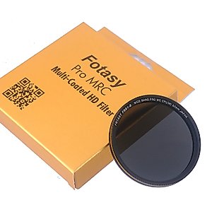 Fotasy 52mm Ultra Slim Circular PL Lens Filter, Nano Coatings MRC Multi Resistant Coating Oil Water Scratch, 16 Layers Multi-Coated 52mm CPL Filter