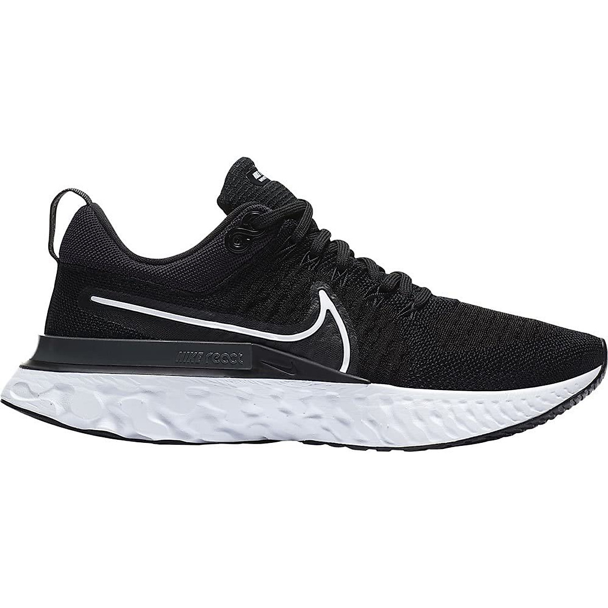 NIKE Women's Stroke Running Shoe, Black White Iron Grey, 9.5
