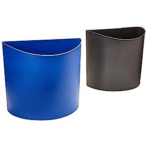 Safco 9928BB Desk Recycling Container,B, BL, 14 gal.