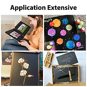 100 Sheets Black Cardstock 8.5” x 11”, 92lb/250gsm Black Card Stock, Thick Card Stock Paper, Heavy Cardstock Paper for Printer, Resume, Scrapbooks, Art, Crafts, Business Cards