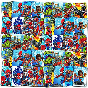 Marvel Super Hero Adventures Patient Stickers for Boys Girls ~ 100 Pcs Individual Pre-Cut Avengers Kids Reward Stickers Medical | Bulk Doctor Office Stickers