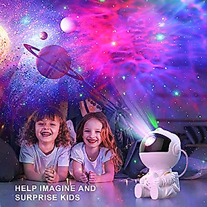 Star Projector Galaxy Light, Astronaut Night Light for Kids, Nebula Sky Starry Projector Light, Bedroom Decor Ceiling LED Lamp with Remote for Kids Adults Room/Birthday/Party/Decoration