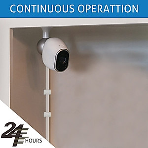 Weatherproof Outdoor Quick Charge 3.0 Power Adapter, Continuously Power Supply Compatible with Arlo Pro, Arlo Pro 2 and Arlo Go, 16.4 ft/5 m Long and Thin Cable