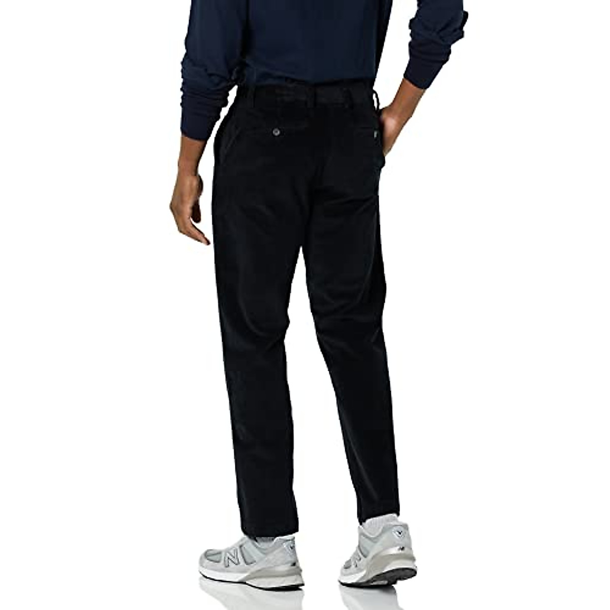 Amazon Essentials Men's Classic-Fit Corduroy Chino Pant, Black, 38W x 32L
