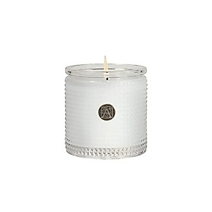 Aromatique Smell of Gardenia Textured Jar Candle - Long Lasting Candles for Aromatherapy Wedding Home Holiday Decor Strong Fragrance Essential Oil Notes of Hyacinth, White Jasmine, Peach Nectar 6oz