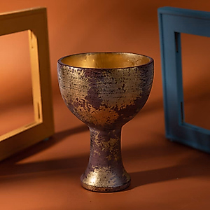 A&C Hero Holy Grail Cup Gold Resin Cosplay Prop Movie Replica Collection Collectible Home Decoration