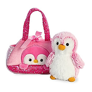 Aurora - Fancy Pals - 7" Pompom Penguin - Pink Pet Carrier
