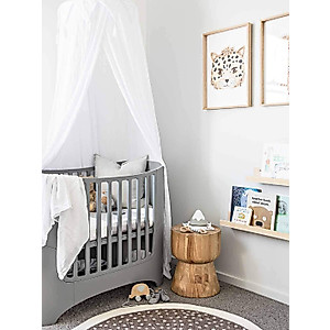 SLEEPY SILK - Baby Silk Crib Sleeve | Silk Crib Sleeve for Baby Hair Loss | Silk Baby Crib Bedding in 25 Momme Mulberry Silk | SIDS Safe Silk Crib Slip for Baby | Dove Gray