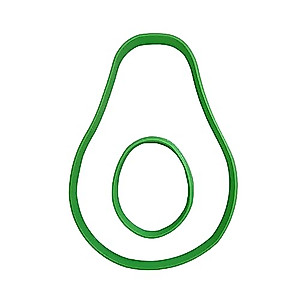 AVOCADO WITH PIT 2 PIECES GUACAMOLE MEXICAN FRUIT COOKIE CUTTER MADE IN USA PR3366