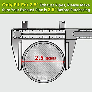 AUTOSAVER88 ATCC0018 2.5" Inlet/Outlet Universal Catalytic Converter w/Heat Shield (EPA Compliant)