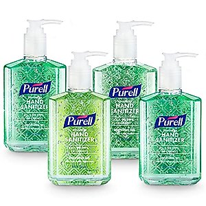 PURELL Advanced Hand Sanitizer Soothing Gel, Fresh Scent, 8 fl oz Pump Bottle (Pack of 4), 9674-06-ECDECO