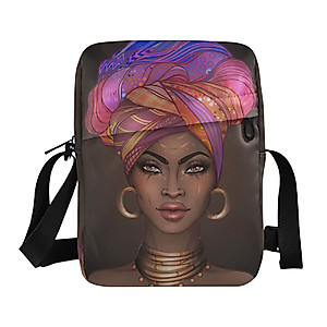 ALAZA Crossbody Phone Bag African American Woman(24) Small Messenger Shoulder Bag Cash Handbag Wallet Purse(228vb3b)