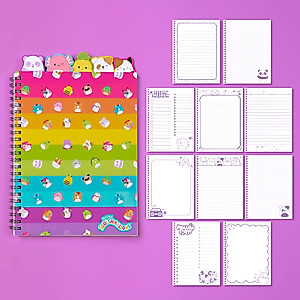 Fashion Angels Squishmallows Journal Gift Set - Includes Journal, Pencil Pouch, Squishmallows Stickers, Erasers, and 3 Mechanical Pencils - Join The Squish Squad - Cute Stationery Set - Ages 6 and Up