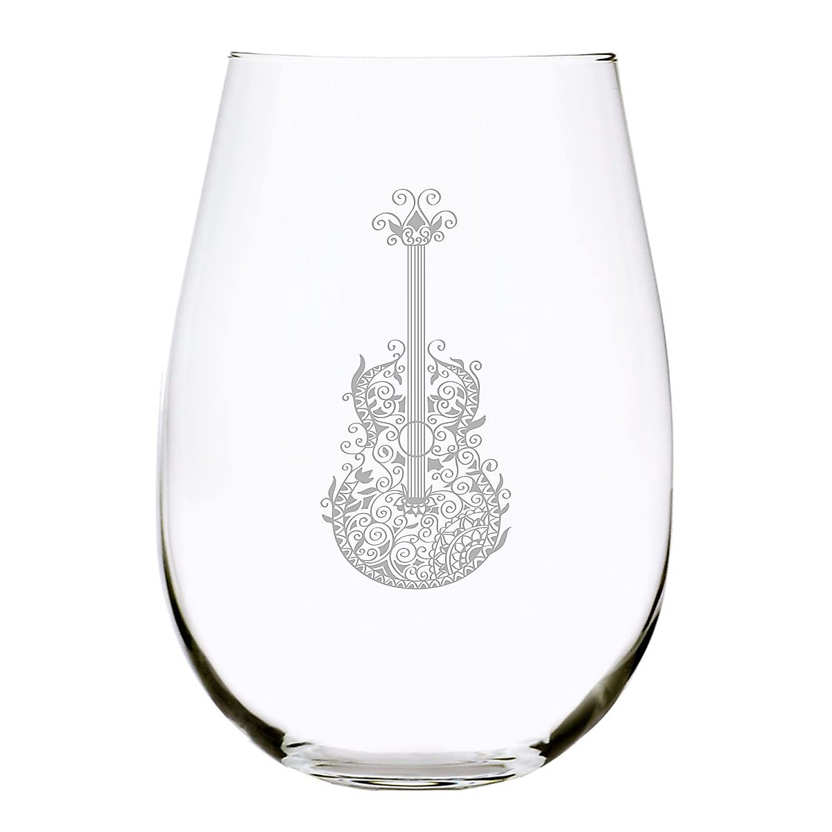 Guitar stemless wine glass (G2)