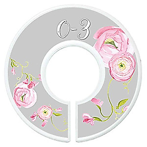 Mumsy Goose Nursery Closet Dividers Baby Girl Clothes Dividers Closet Organizers