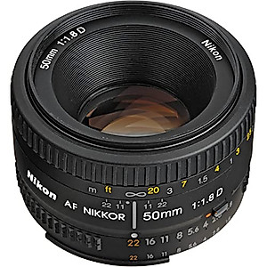 Nikon AF FX NIKKOR 50mm f/1.8D Lens for Nikon DSLR Cameras