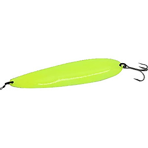 Ben Parker Super Magnum Flutter Spoon, 9", 4.5oz Shad Salt Water Flutter Spoon (Chartreuse)