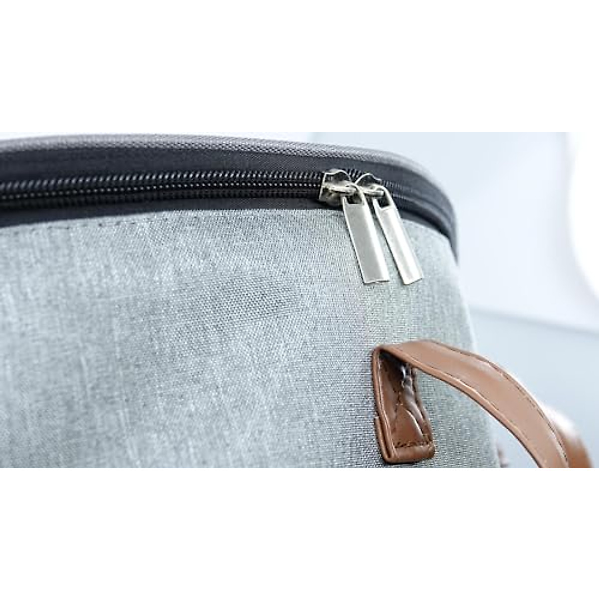 WEEKL Toy Storage Basket and Play Mat | Storage Organizer for Kids | Toy Blocks Storage Bag | Collapsible Canvas Bag | Bin for Playroom Boy/Girls | Grey