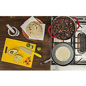 Lodge L9OG3 Cast Iron Round Griddle, Pre-Seasoned, 10.5-inch