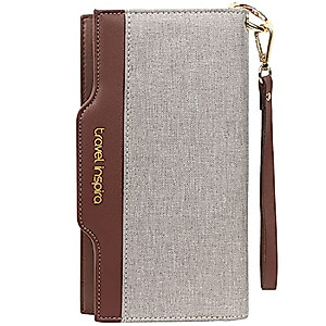 travel inspira RFID Blocking Passport Wallet for Women - Stylish, Multi-Purpose Document Holder