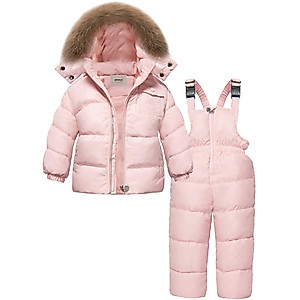 ZOEREA Girls Winter Snowsuit Children Clothing Sets
