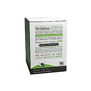 Rabbit Hole Hay Ultra Premium, All Natural Timothy Cubes for Your Small Pet Rabbit, Chinchilla, or Guinea Pig (10lb)