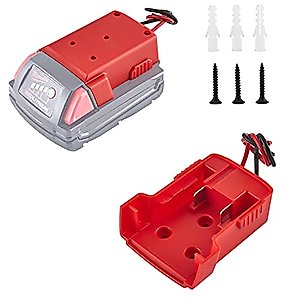 Power Wheels Adapter for Milwaukee M18 Battery Adaptor 18v Dock Power Connector for Milwaukee 18V Lithium Battery 12 Gauge Robotics