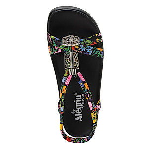 Alegria by PG Lite Women's Roz Tropic Platform Sandal Slide, Sweet Emotions, 8-8.5