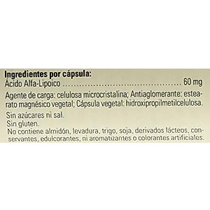 Solgar Alpha Lipoic Acid Vegetable Capsules, 60 Mg, 30 Count