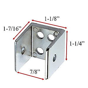 Panel Pack-2 Two Ear Bracket & 2 U Brackets Die Cast Zamac for 7/8 in. Thick Panels w/Fasteners