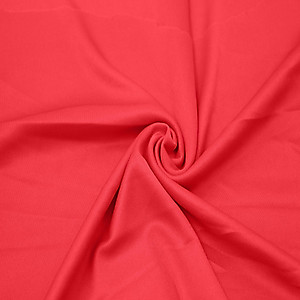 Texco Inc 60" Wide 100% Polyester Interlock Lining – Lightweight Knit Fabric by The Yard for Apparel, Clothing, Draperies, School Projects, Party Decorations, and DIY, Red #178 1 Yard