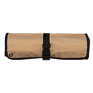 10 Slots Chef Knife Roll Bag Waterproof Oxford Cloth Roll Utensil Holder Storage Bag Multi Purpose Knife Roll Pouch with Cover Flap Wrap String for Small Size knife
