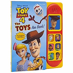 Disney Pixar Toy Story 4 Woody, Buzz Lightyear, Bo Peep, and More! - The Toys are Back! Sound Book - PI Kids (Play-a-sound: Toy Story 4)