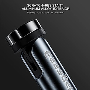 ESSAGER Magnetic Charging Cable 4 Pack(3.3+3.3+6.6+6.6) ft, 360°& 180°Rotation Magnetic Charger Cable with LED Compatible with USB C Type-c Micro 3 in 1 Charger Cable(Black)