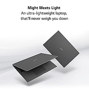 LG Gram (2022) 17Z90Q Ultra Lightweight Laptop, 17" (2560 x 1600) IPS Display, Intel Evo 12th Gen i5 1240P Processor, 16GB LPDDR5, 512GB NVMe SSD, FHD Webcam, WiFi 6E, Thunderbolt 4, Windows 11, Gray