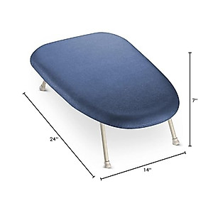 Bartnelli Tabletop Ironing Board Size 24x14 with Reinforced Steel Legs for Extra Stability, and Extra Layer Cover Padding for Smooth and Easy Ironing, Intelligent Locking System to Easily Fold Away