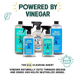 Aunt Fannie's All Purpose 6% Distilled White Cleaning Vinegar, 33 Ounce, Multipurpose Household Cleaner