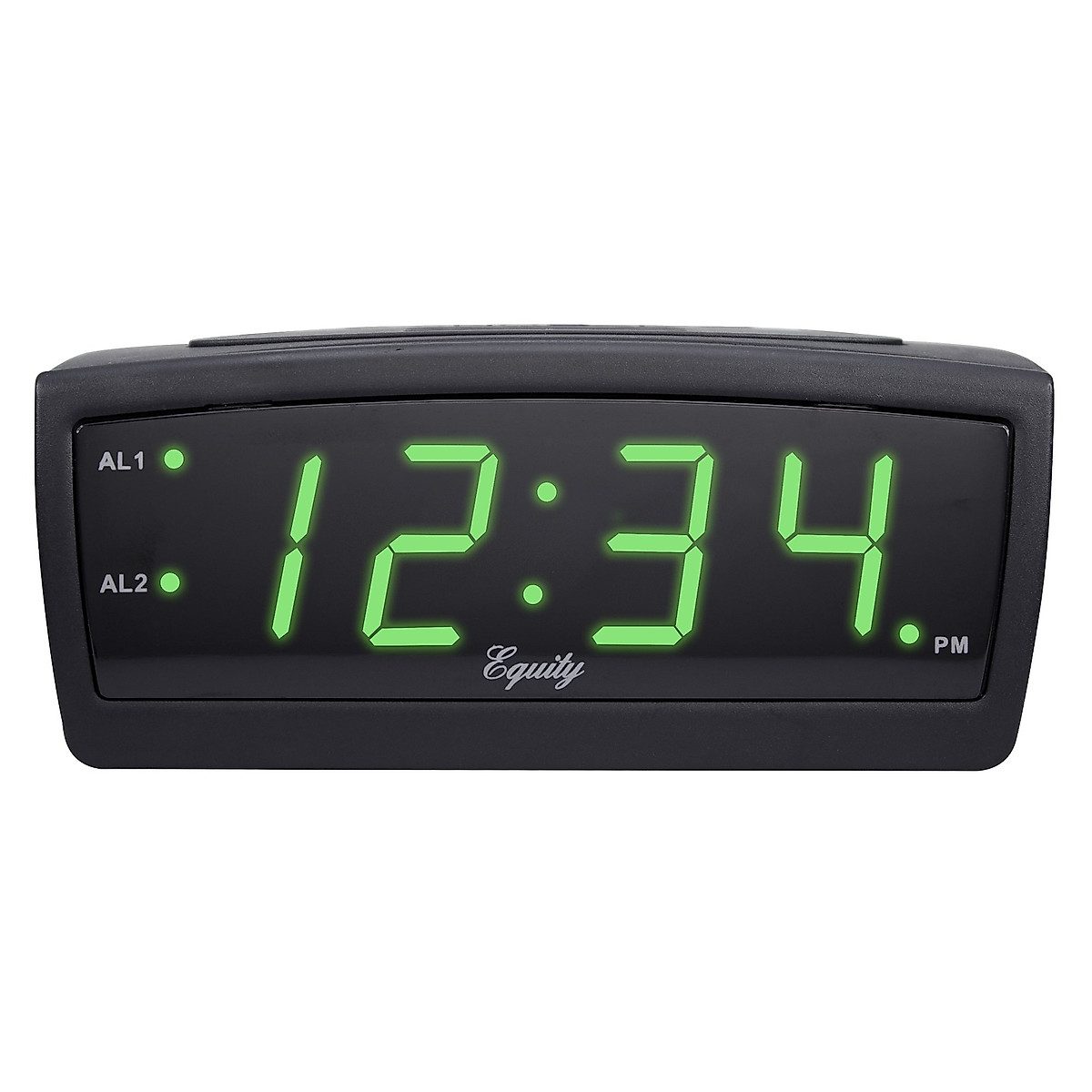 Equity by La Crosse 30229 LED Digital Alarm Clock, 0.9-Inch, Green