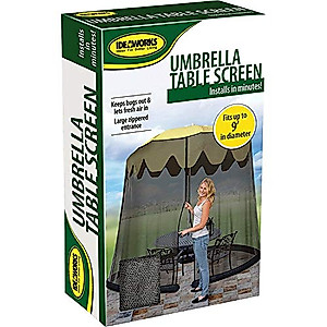 Garden Creations JB5678 Outdoor 9-Foot Umbrella Table Screen, Black by Garden Creations