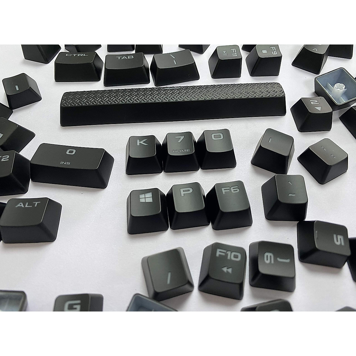 Suitable for Corsair Strafe RGB mk.2 K70 K68 K63 K65 K95 K90 Keyboard keycap, 104 Keys. Spare keycaps for Mechanical Gaming Keyboard