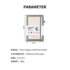 2024-2025 planner - A5 240 page undated traveling cute weekly monthly and organizers planners with sticker