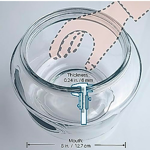 HomeyHoney Large Glass Kitchen Canister Set, Food Storage Containers for Cookie Candy Flour. Laundry Room Organization Jars, Laundry Pods Container, 3 Liters, 0.8 Gallon, 105 oz. (XL Set of 2)