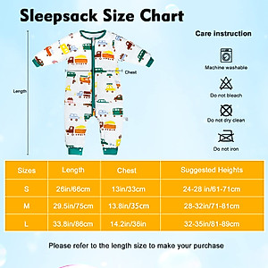 MOEMOE BABY Toddler Sleeping Sack, Cotton Sleep Sack with Feet, 2.5 Tog Wearable Blanket Baby, Winter Sleep Sack with Legs for Baby Boys and Girls