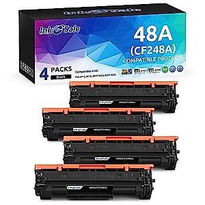 INK E-SALE Compatible Toner Cartridge Replacement for HP 48A CF248A Toner Cartridge (Black, 4-Pack) for use with HP Pro M15 M15w M15a M16a M16w MFP M28 M28w M28a M29w M29a Printer