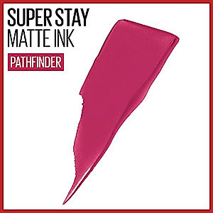 Maybelline Super Stay Matte Ink Liquid Lipstick Makeup, Long Lasting High Impact Color, Up to 16H Wear, Pathfinder, Berry Pink, 1 Count
