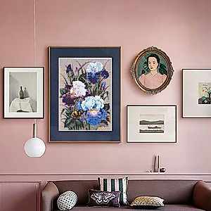 Koikify 5D Diamond Painting Kits for Adults, Full Round Drill Flower Painting 5D Cross Stitch Arts Resin Diamond Picture Beads Pasted Craft DIY Painting for Home Wall Decor, Gift 11.8 x 15.7 Inch